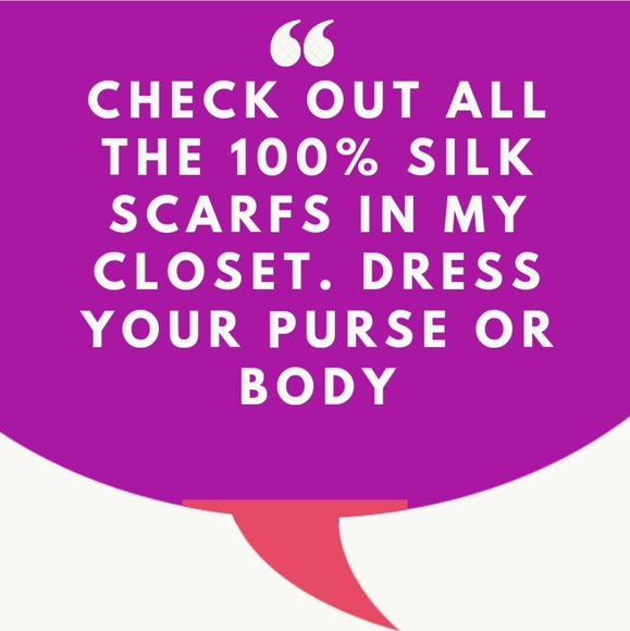 100% SILK | Accessories | 0 Scarfs Check Them All Out Cool To Dress ...